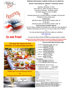 Motherly Intercession Annual “Interceding for Children” Fundraiser ...